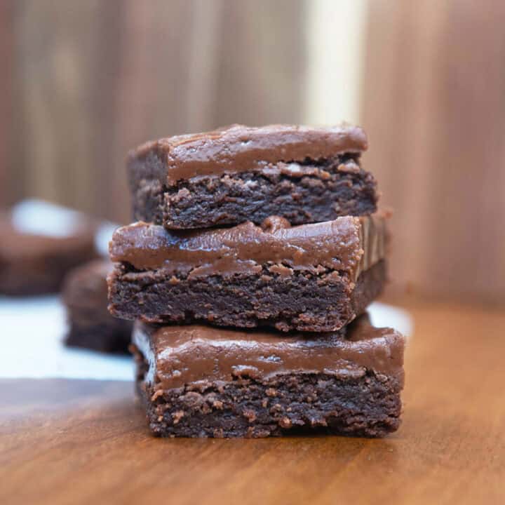 Fudgy Iced Brownies - Learned it from My Mom