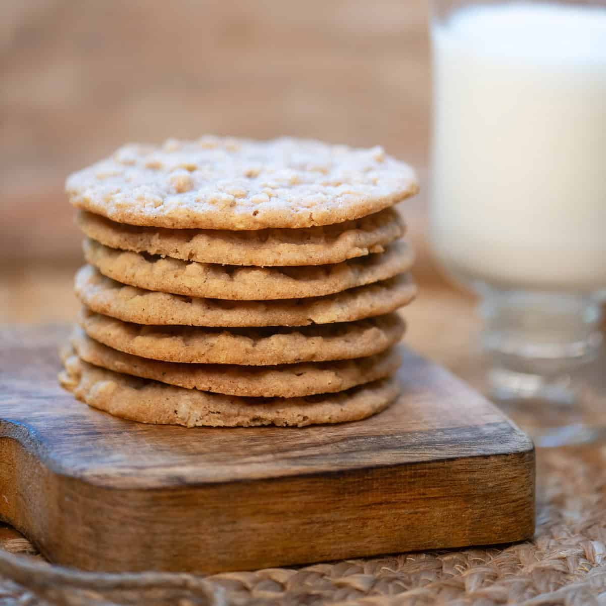 Chewiest Thinnest Oatmeal Cookies! - Learned it from My Mom